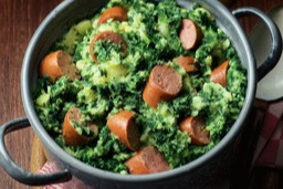 Boerenkool Stamppot met rookworst & jus - Uw Slager Kersenboogerd